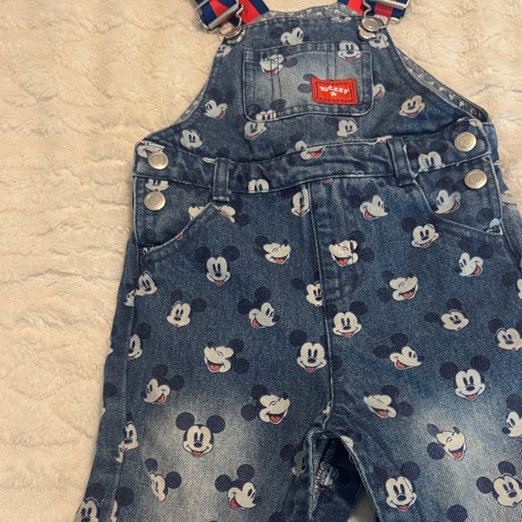 Disney | Bottoms | Disney Denim Mickey Mouse Kids Overalls | Poshmark